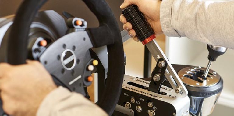 Review of the Thrustmaster TSS Sequential Shifter & Handbrake Sparco Mod