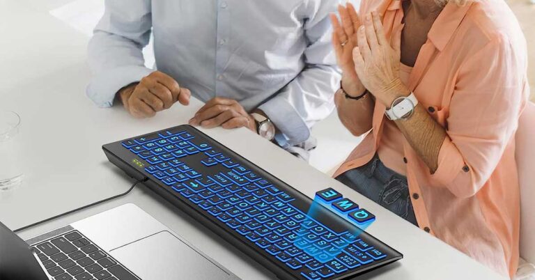 5 Best Large Print Keyboards for the Visually Impaired [2023 Updated]