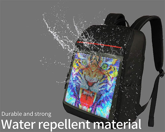 Gelrova With Programmable Screen,HD Color Screen App Led Backpack