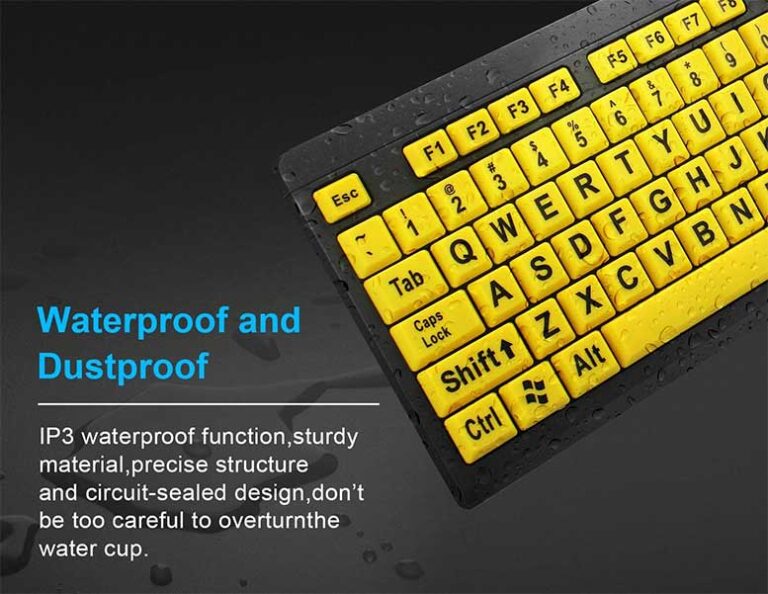 5 Best Large Print Keyboards for the Visually Impaired [2023 Updated]