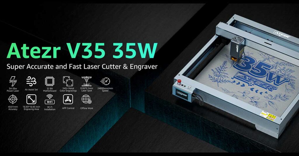 First-Look Review of the ATEZR V35 Plus 160W Laser Engraver - Nerd Techy