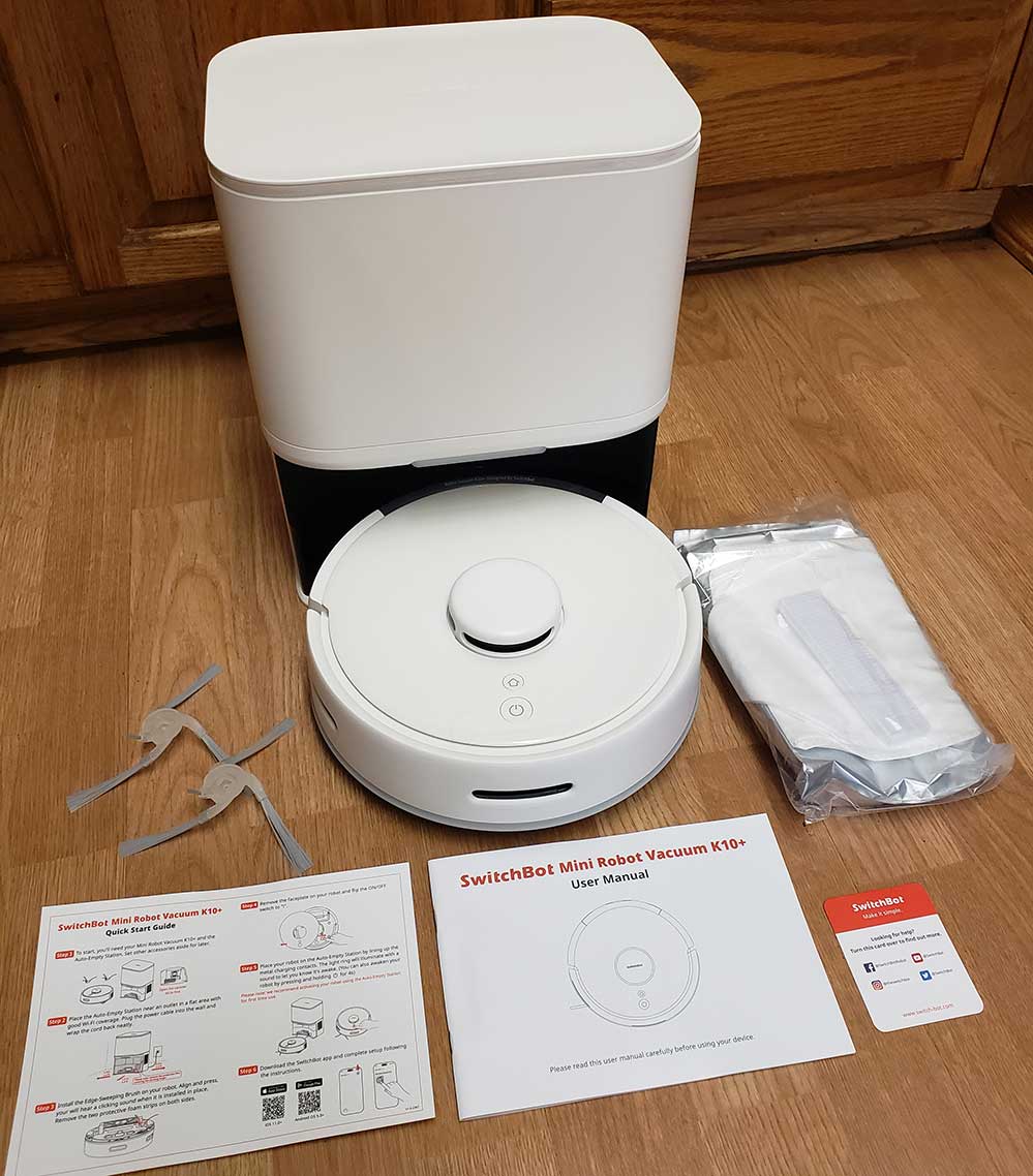 SwitchBot K10+ Review: Mini Robot Vacuum with Self-Emptying Base