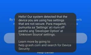 How to Fix GCash Error: Device You Are Using is Not Secure [2024]