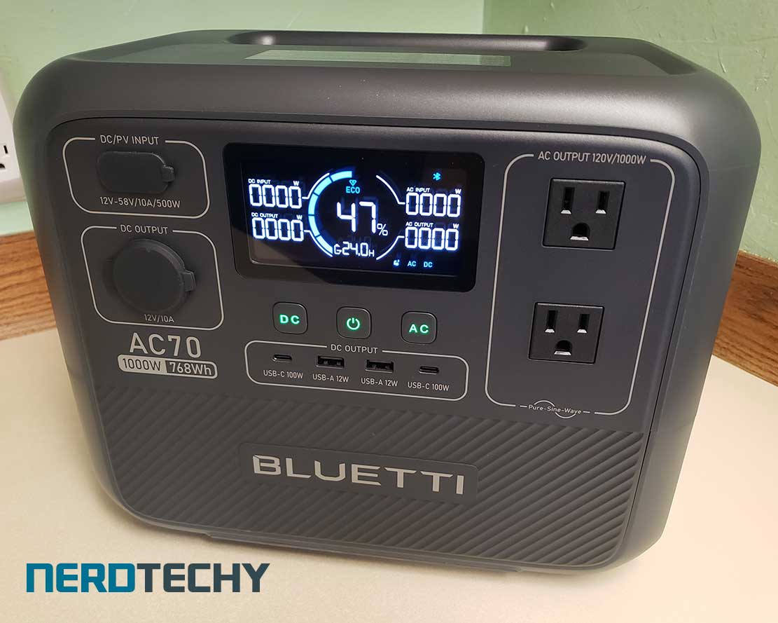 BLUETTI AC70 Portable Power Station Review [Two Week Hands-On Test]