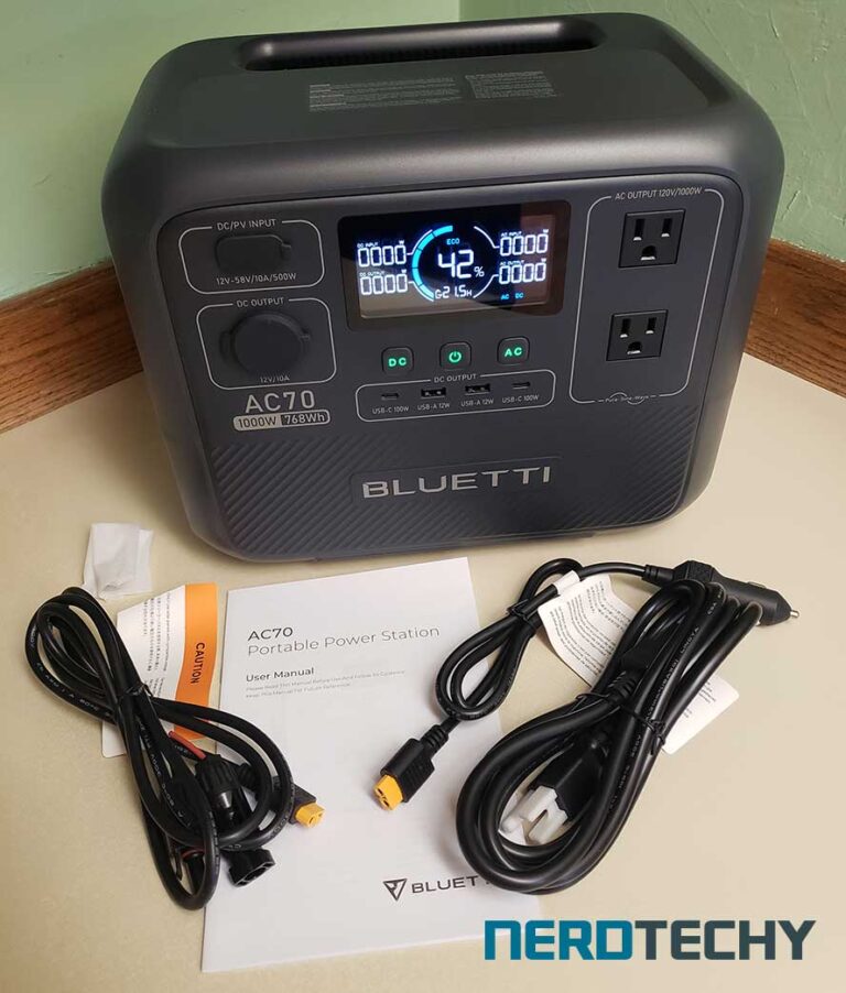 BLUETTI AC70 Portable Power Station Review [Two Week Hands-On Test]