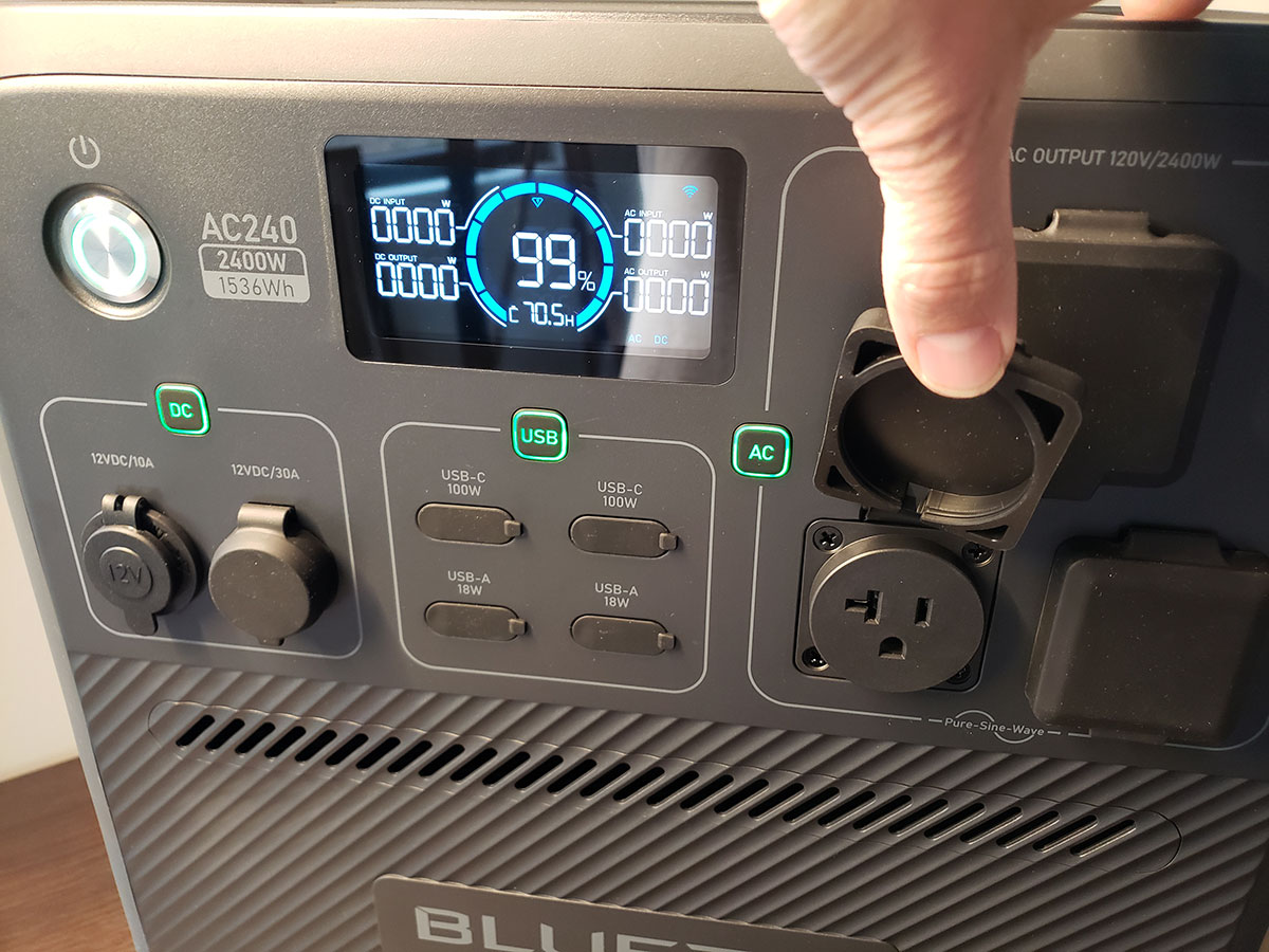The BLUETTI AC240 Power Station is Built Confidently for Outdoors
