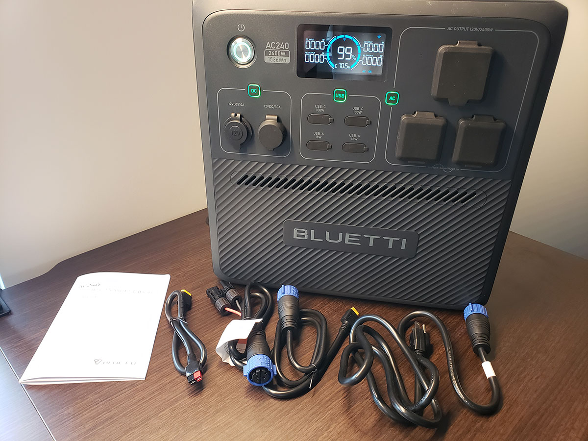 The BLUETTI AC240 Power Station is Built Confidently for Outdoors
