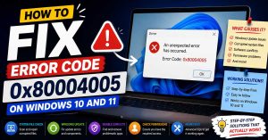 How to Fix Error Code 0x80004005 on Windows 10 and 11 – Nerd Techy